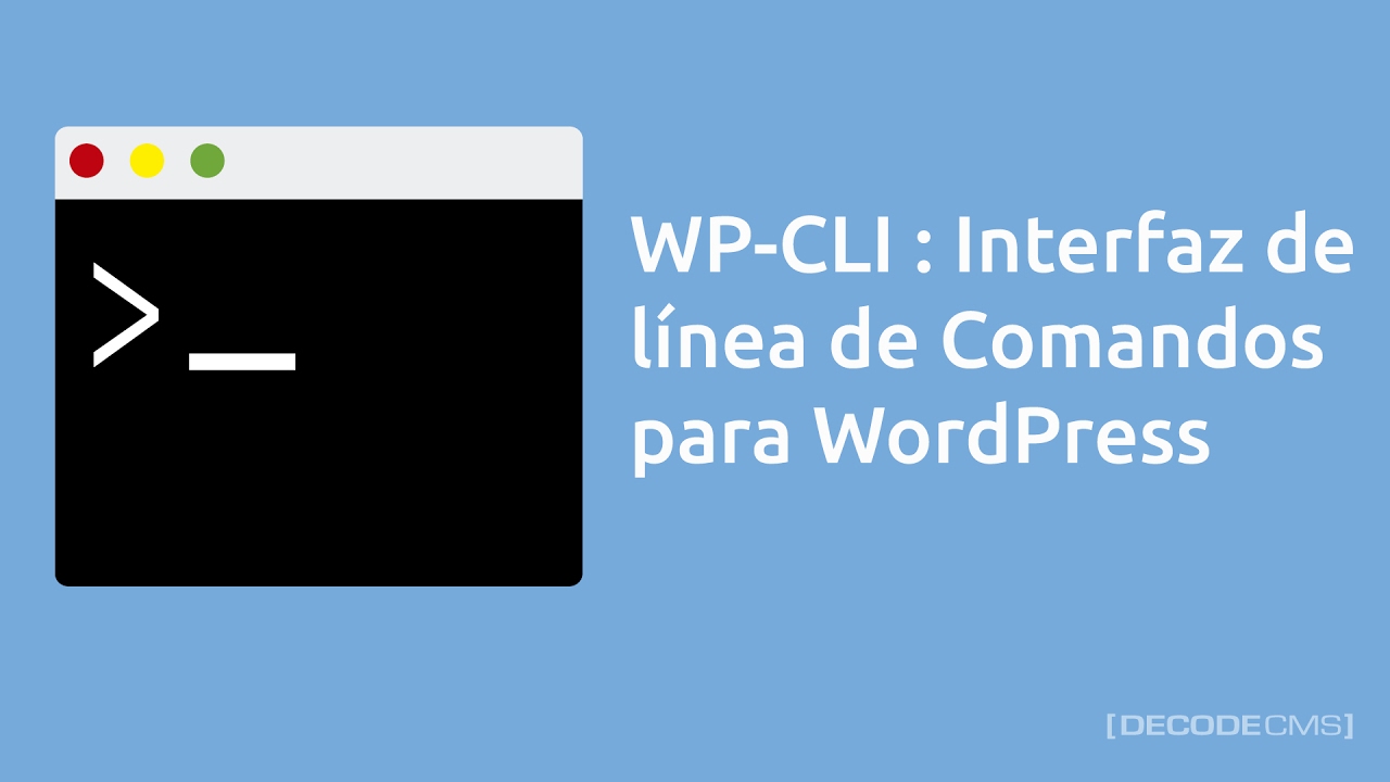 WP-CLI, interfaz de línea de comandos para WordPress - YouTube