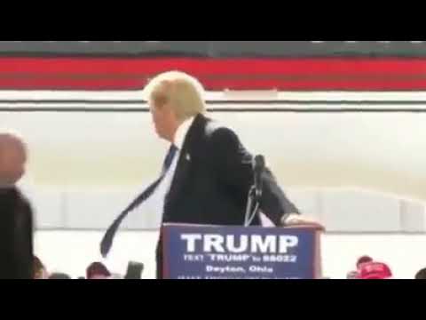 Allahu ekber sesi duyan donald trump ın tepkisi.... şeytan misali...