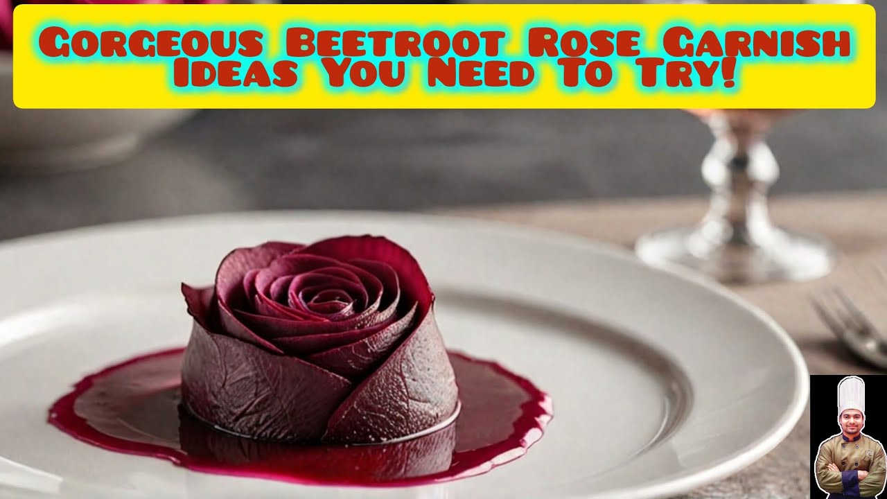 Gorgeous Beetroot Rose Garnish Ideas You Need To Try! #viralvideo # ...