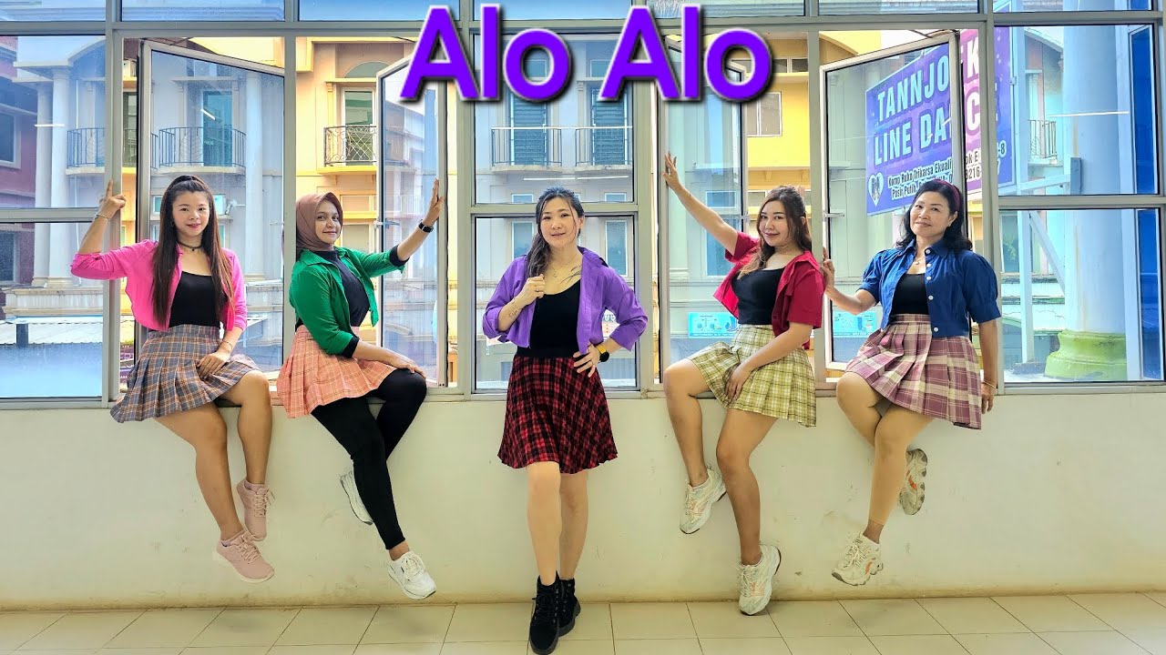 Alo Alo Line Dance - Improver Level - YouTube