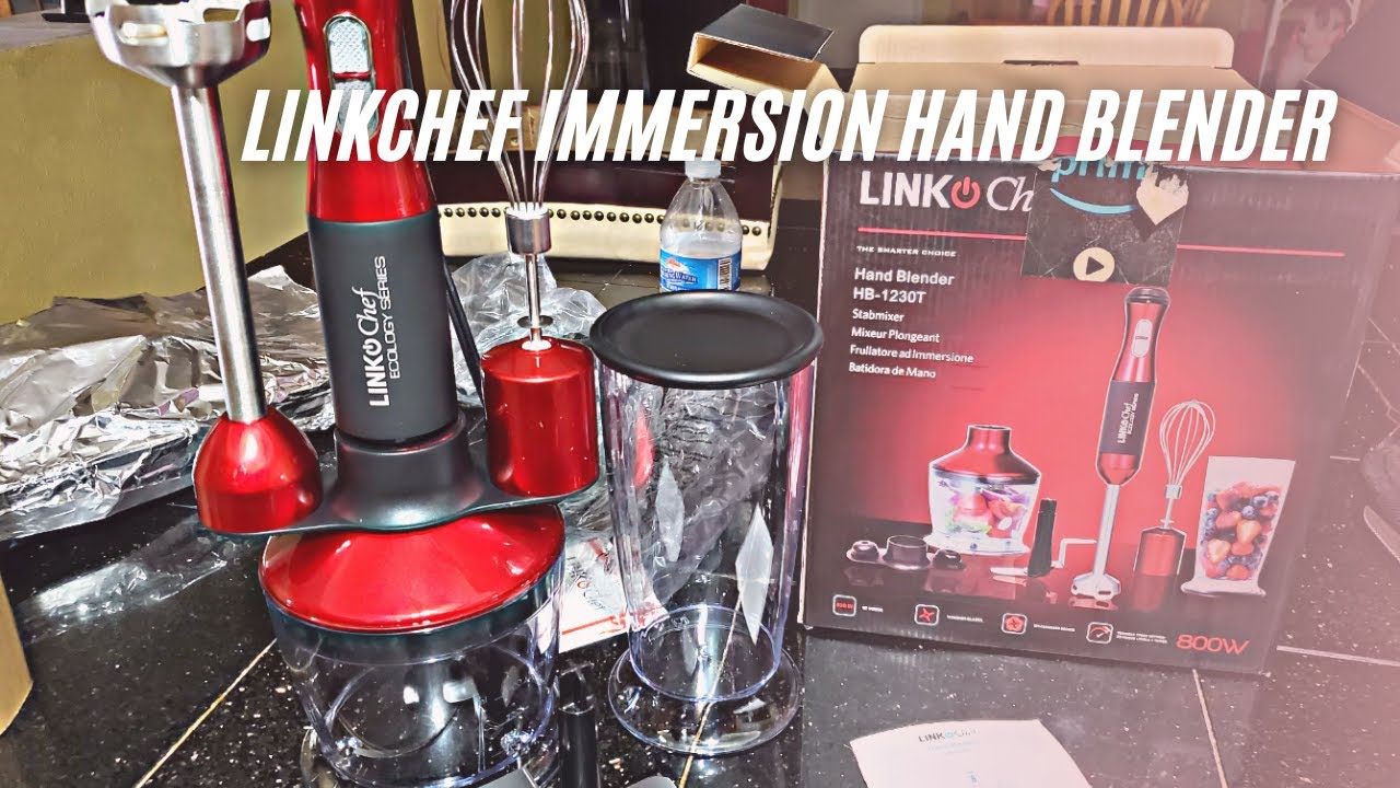 LINKChef 4-in-1 Immersion Hand Blender (HB-1230T) Review & Instructions ...