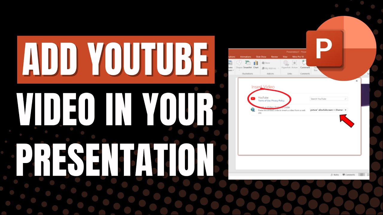 How To Add A Youtube Video In You Powerpoint Presentation - YouTube