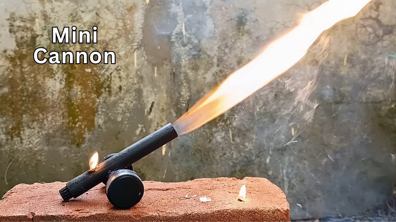 How to Make A Mini Cannon by Matches | Amazing Cannon| DIY Project ...