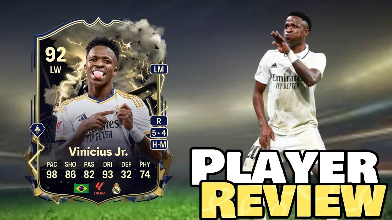 EA FC 24 VINICIUS JR 92 PLAYER REVIEW - YouTube
