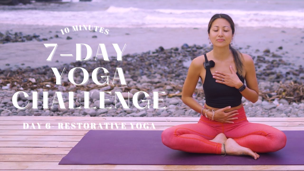 Day 6- Restorative Yoga | 7 Day Yoga Challenge | Tracy Bui - YouTube