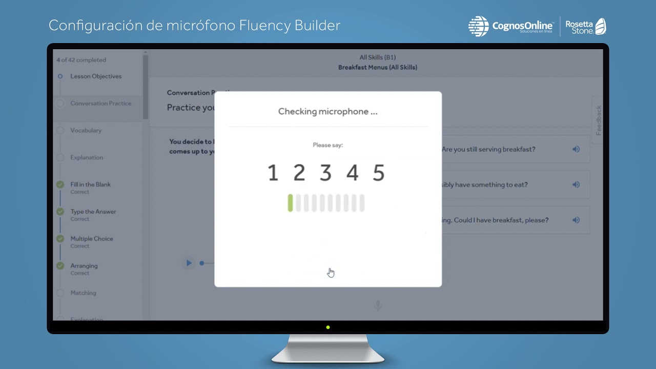Configurar microfono en Fluency Builder - YouTube