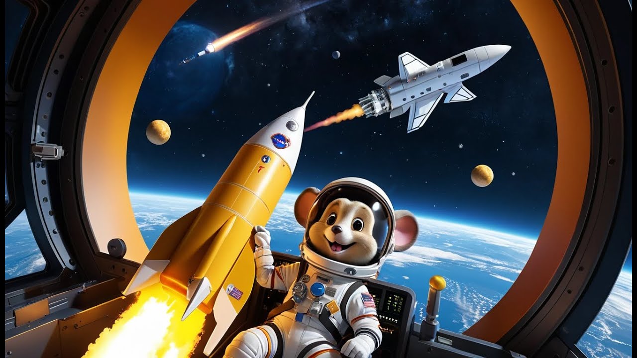 The Moon Mouse and His Cheese Rocket | Fun Nursery Rhyme for Kids ...
