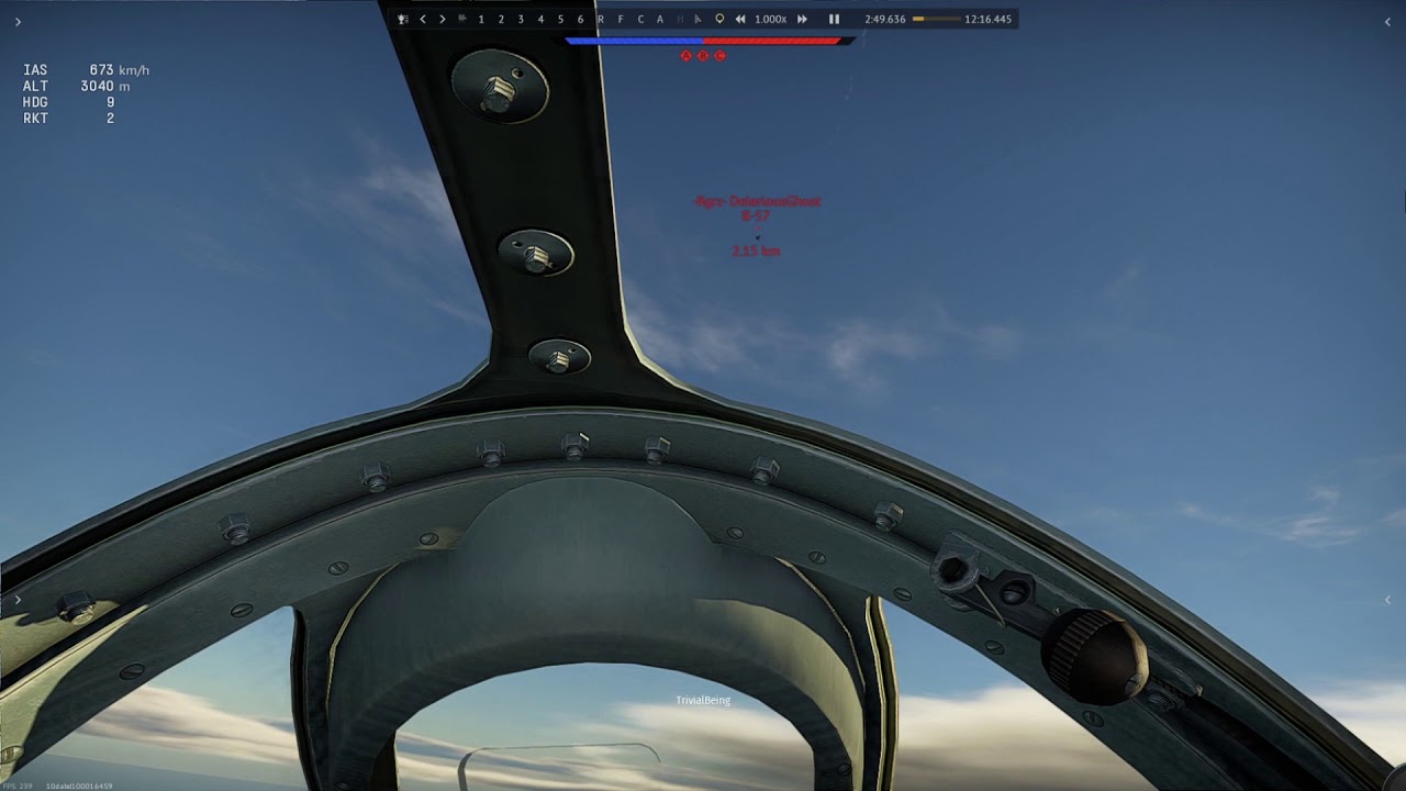 MiG 15 bis & S21 rocket (flying in VR with joystick) War Thunder ...