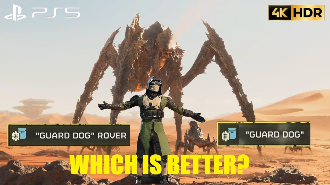 Helldivers 2 Which is better - Guard Dog or Rover? - PS5 4K HDR - YouTube