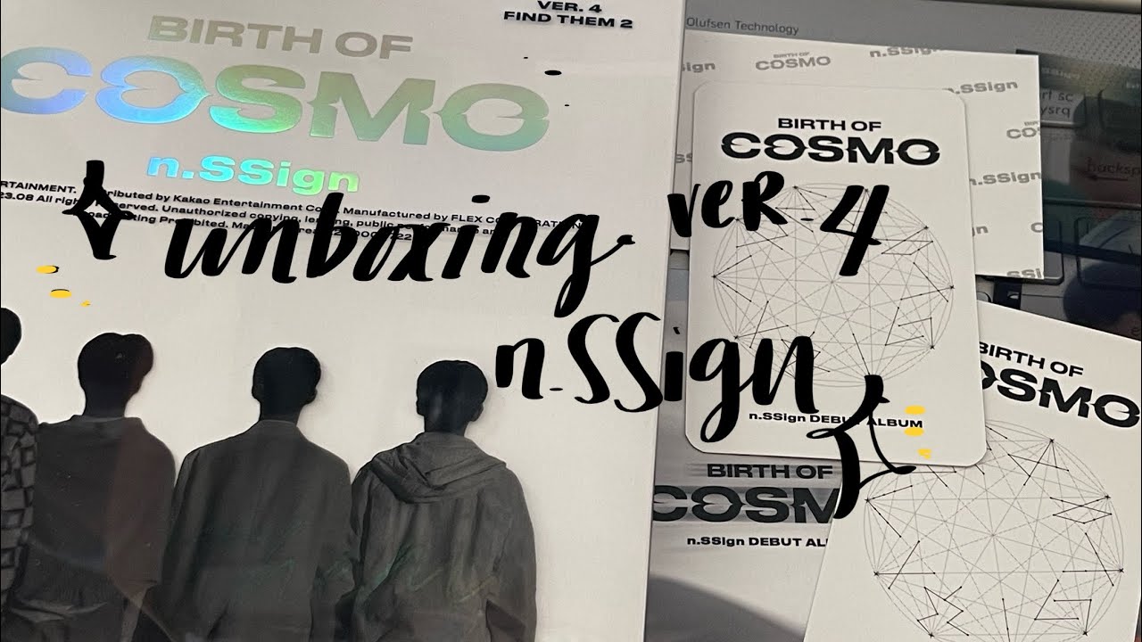unboxing: n.SSign debut album (birth of cosmo) find them ver.4 - YouTube