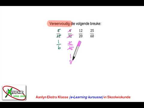 vereenvoudig breuke demo - YouTube