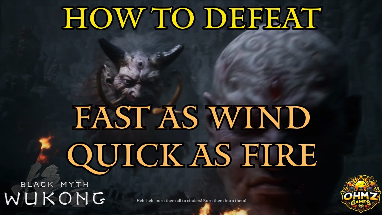 How to defeat Fast as Wind and Quick as Fire Boss in Black Myth Wukong ...