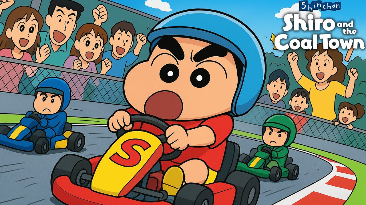 Shinchan's Racing skills are Insane | Shinchan: Shiro and the Coal Town ...