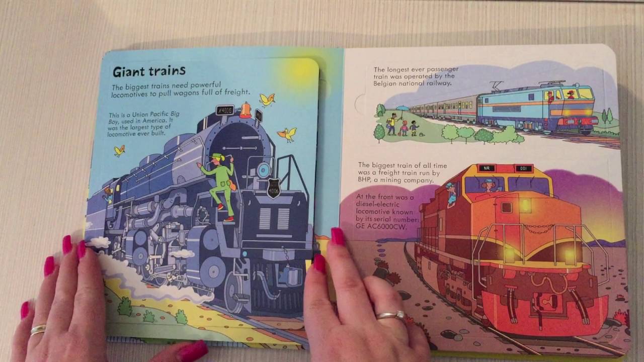 "Look inside trains" from Usborne - YouTube