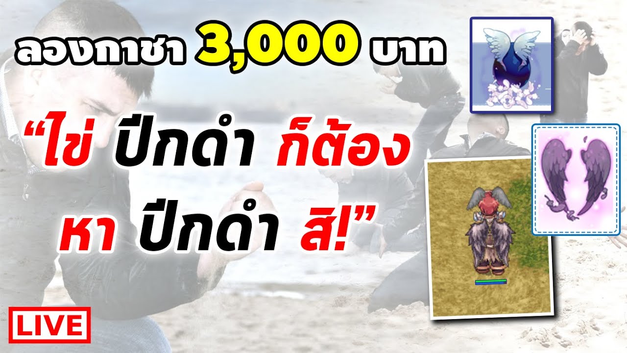 ลองกาชา 3,000 บาท ไข่ปีกดำ ก็ต้องหา ปีกดำ สิ! (Fallen Angel Wing ...