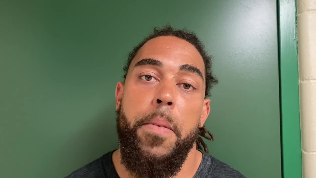 Defensive end Anton Graham discusses Raiders in fhe playoffs - YouTube