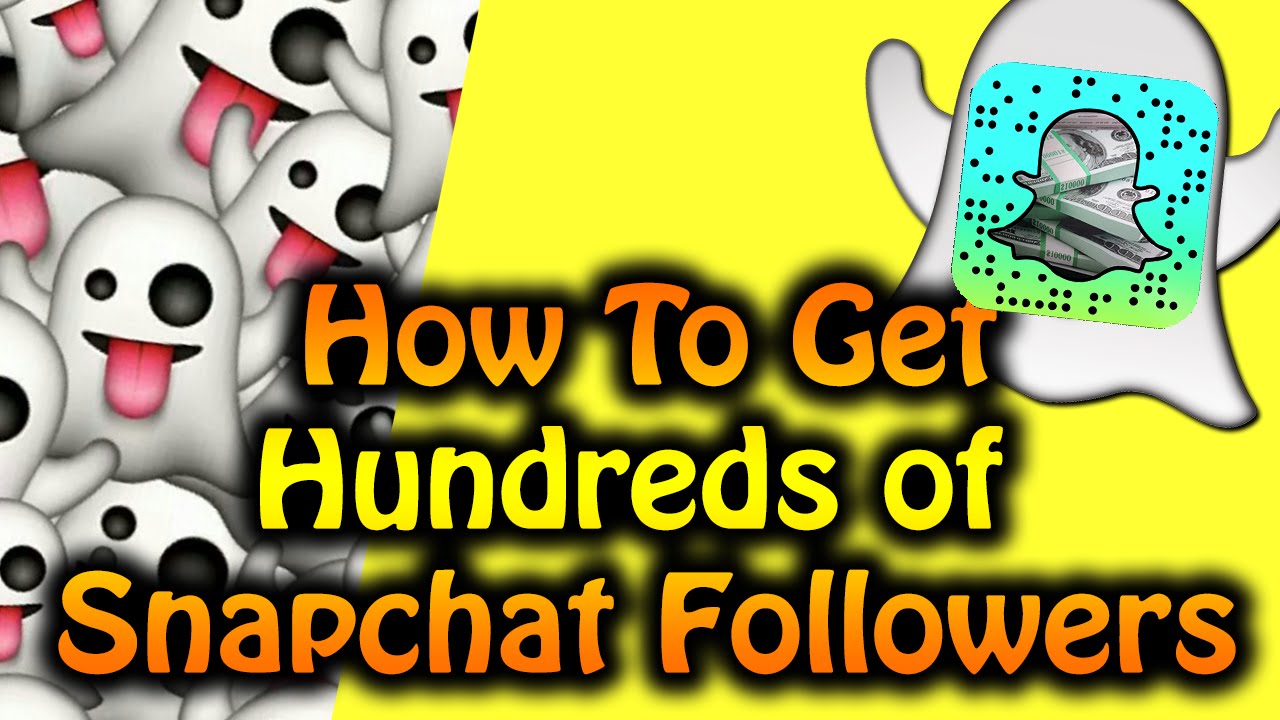How to Get Hundreds of Snapchat Followers - YouTube