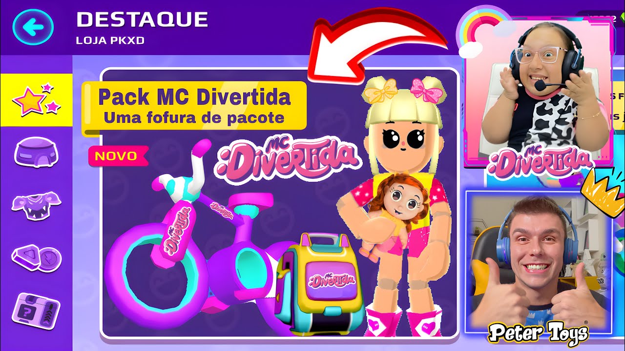 PK XD PACOTE MC DIVERTIDA COM ITENS E ROUPAS! QUANDO VAI CHEGAR? - YouTube