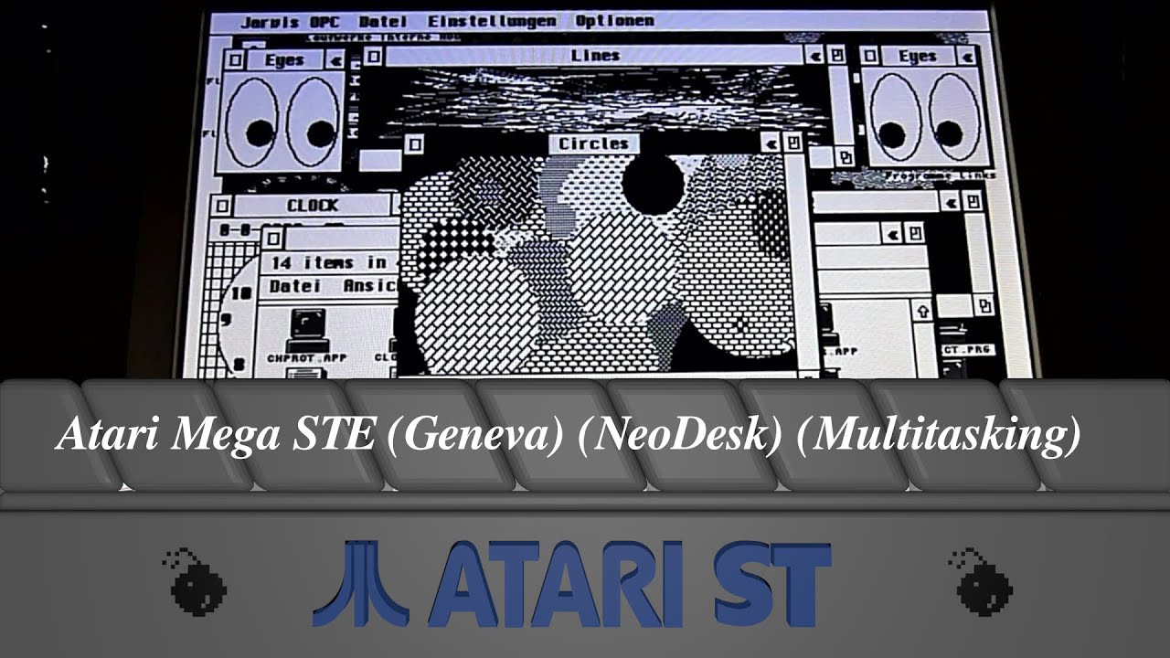 Atari Mega STE (Geneva) (NeoDesk) (Multitasking) - YouTube