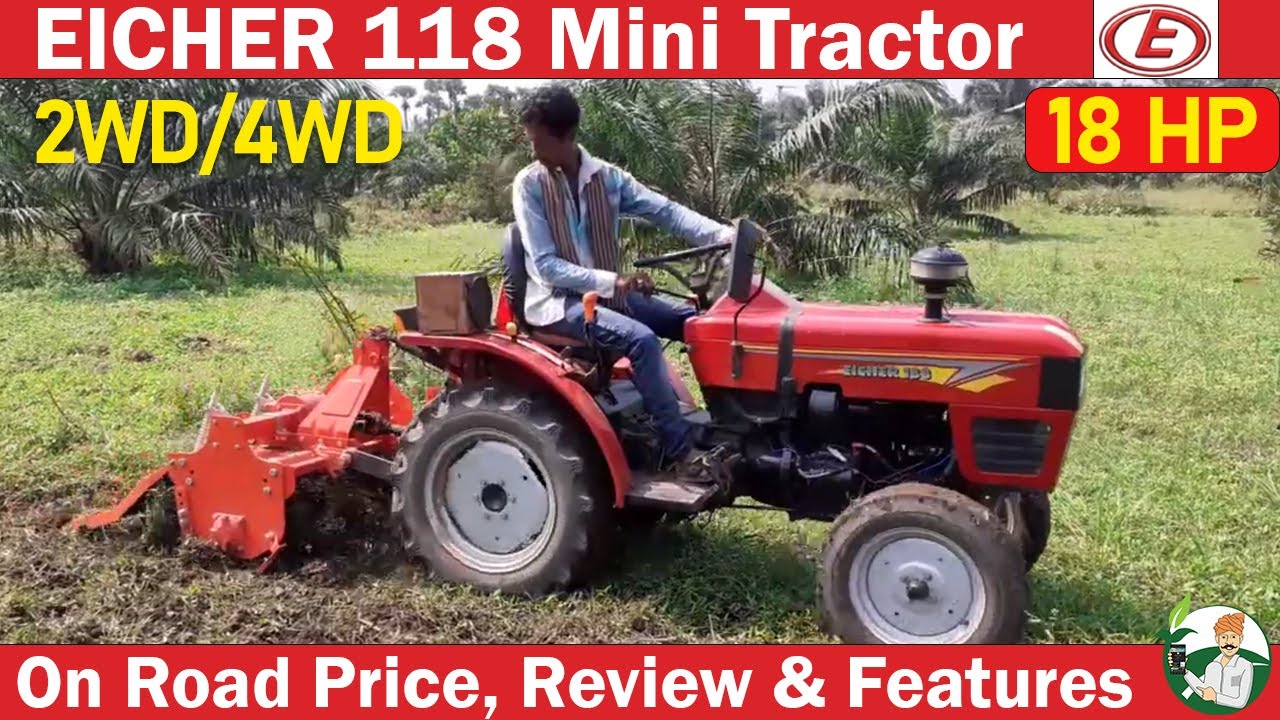 EICHER 188 Mini Tractor | 18HP, 2WD/4WD | Price, Review & Specification ...