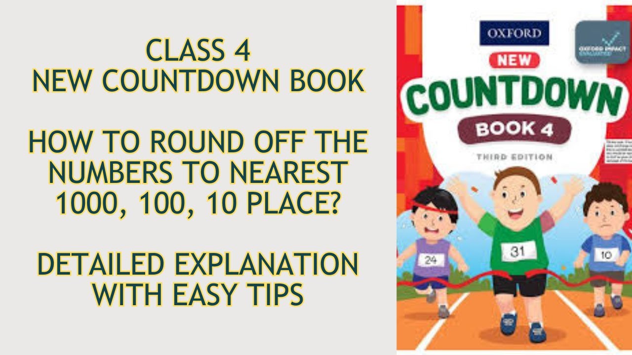 New countdown Maths book Class 4// HoW to round off the numbers to ...