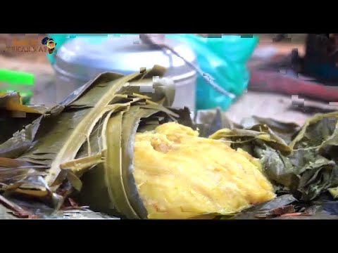 How to prepare Matooke with Ground nut Sauce // African village life ...