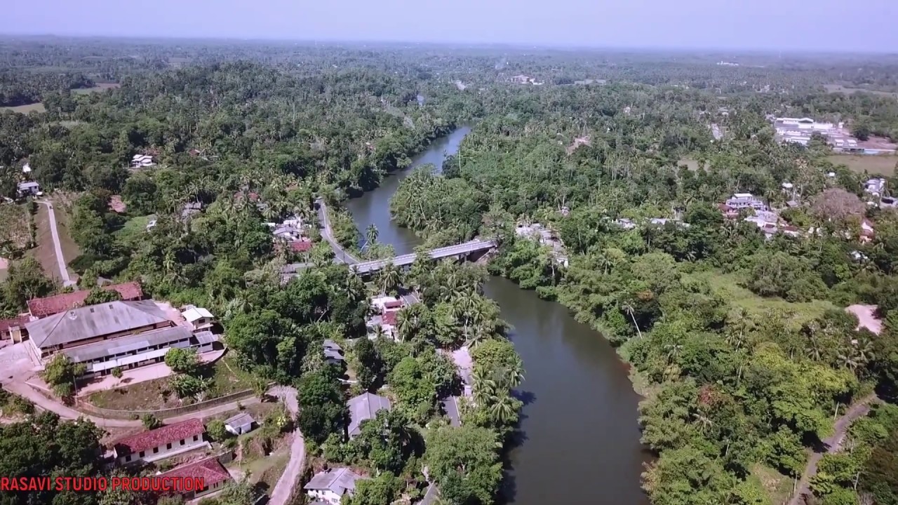 Around the Baddegama Town from the Bird eye - YouTube