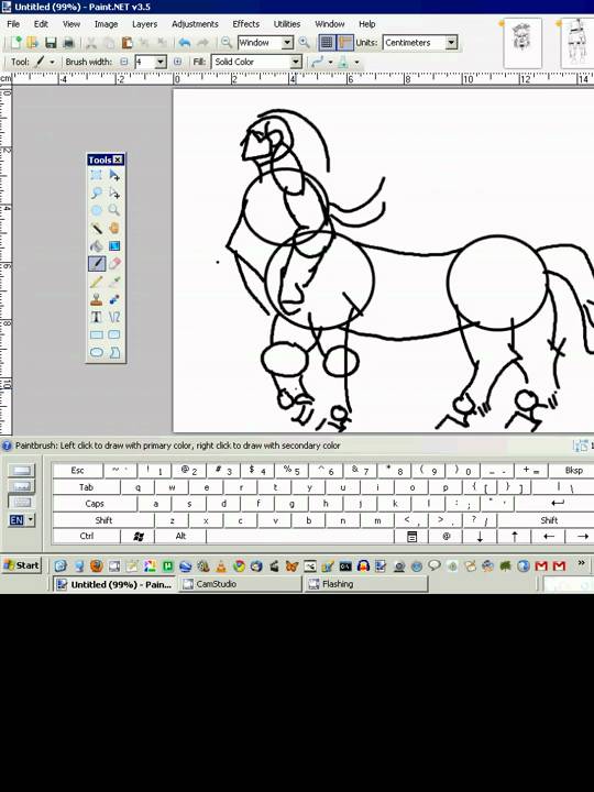 How to draw a centaur - YouTube