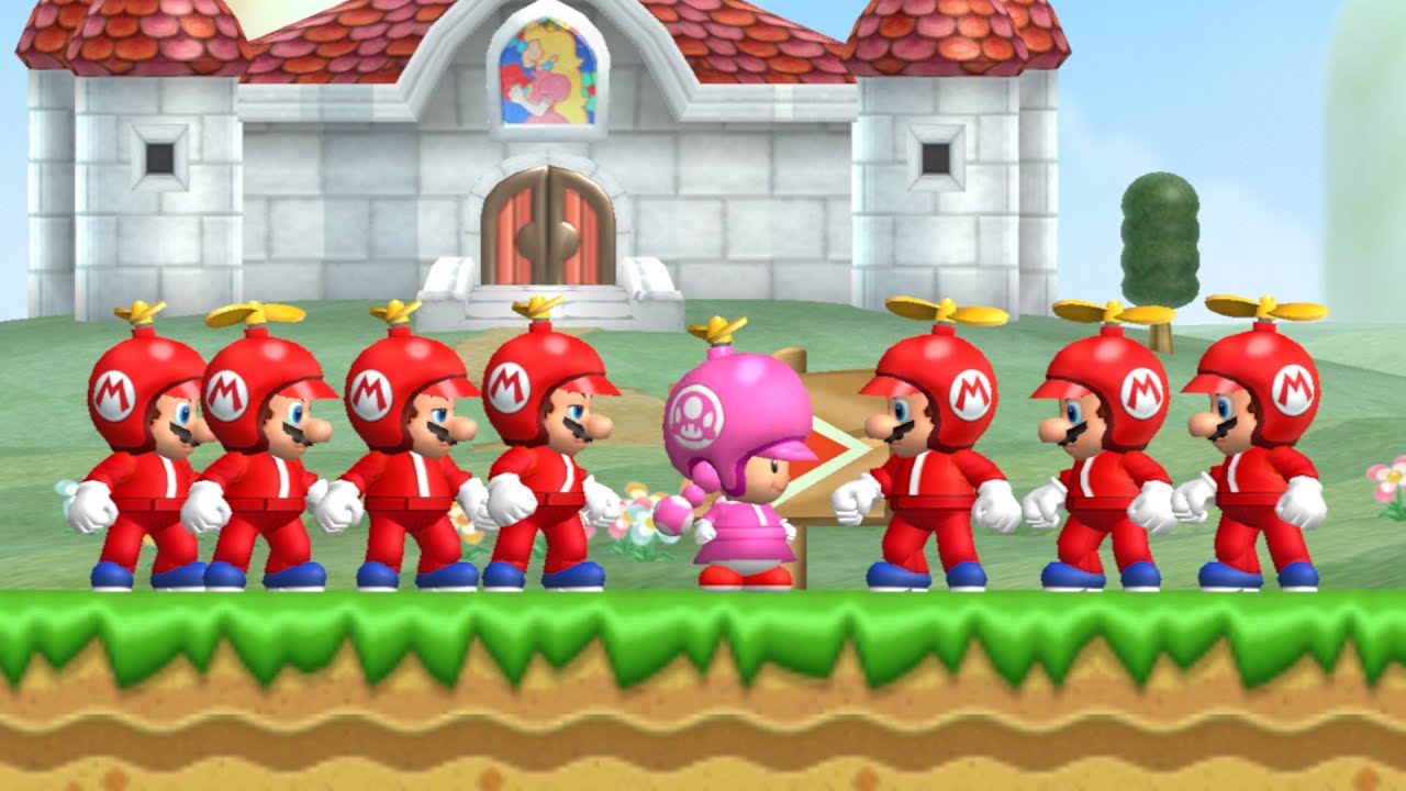 NSMB Wii with 8 players - YouTube