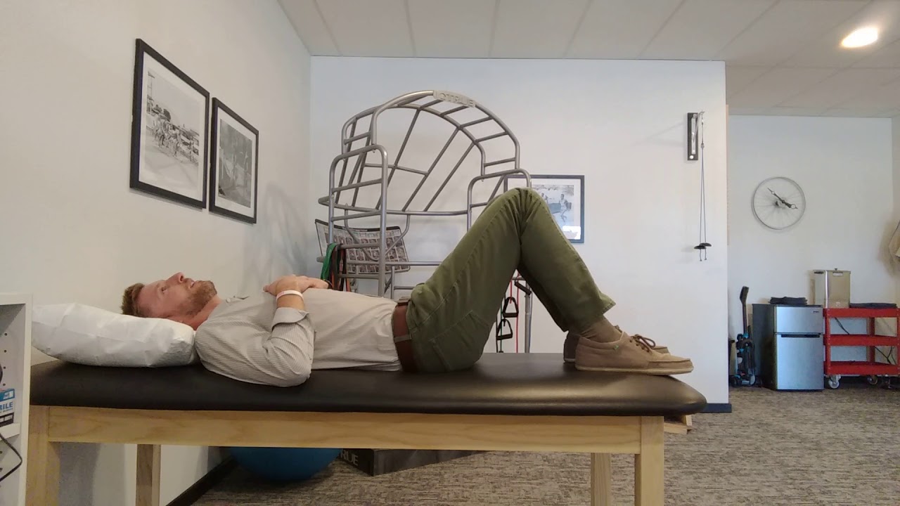 Lower trunk rotation in supine - YouTube