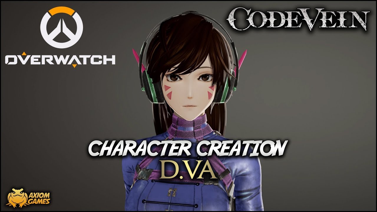 Code Vein - D.Va Character Creation (Overwatch) - YouTube