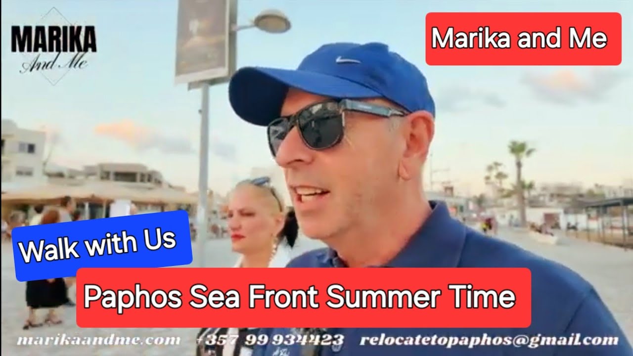 Paphos Sea Front in August - YouTube