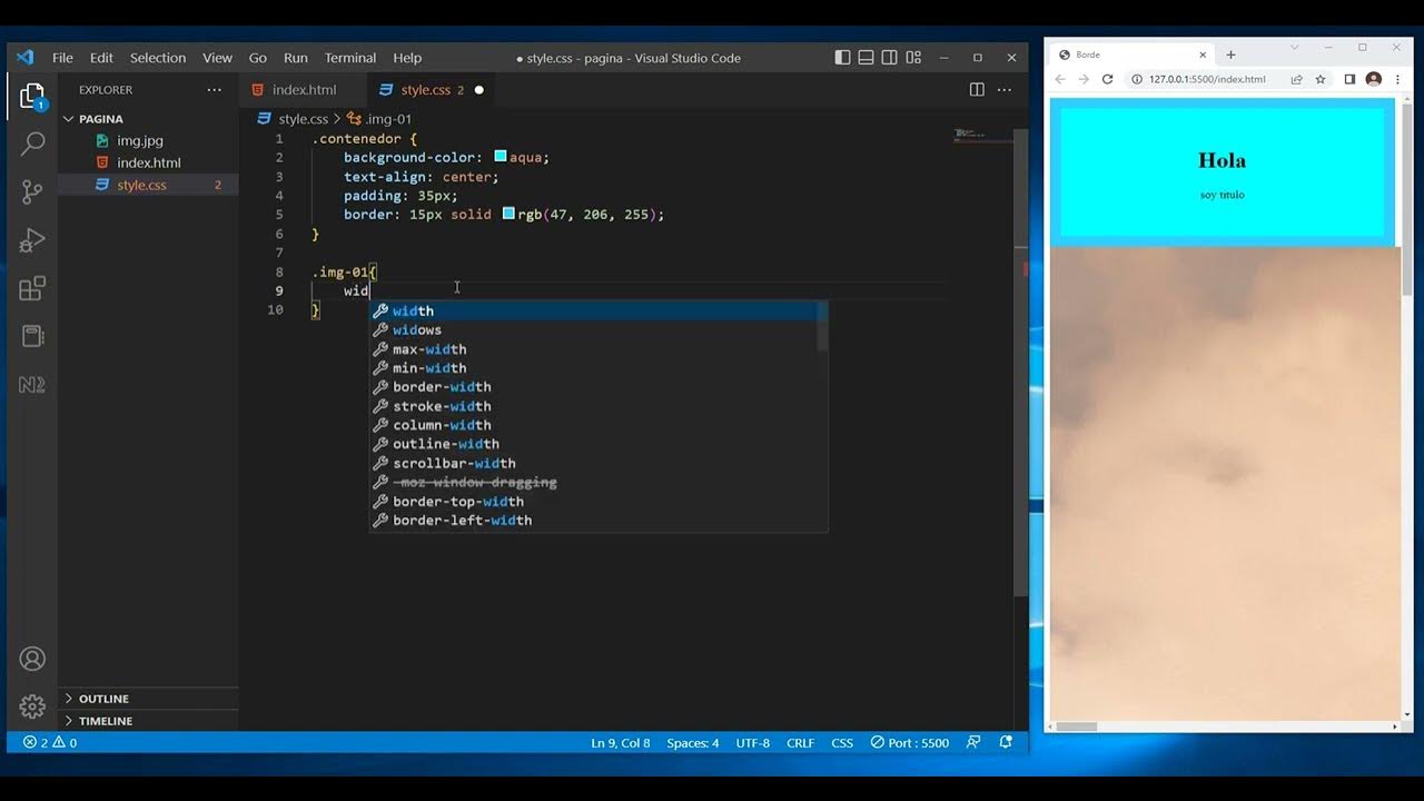 como RELLENAR un BORDE en CSS 🍀 - YouTube