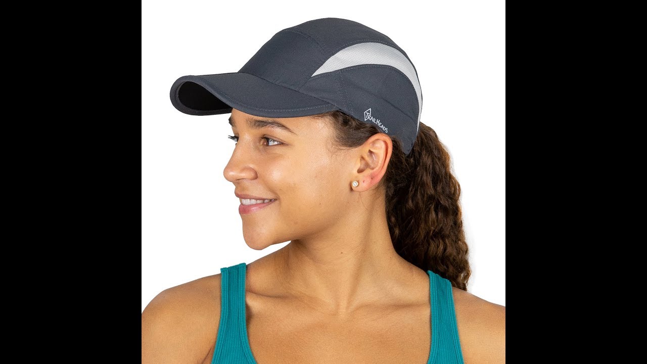 Women's Folding Bill Running Cap - YouTube
