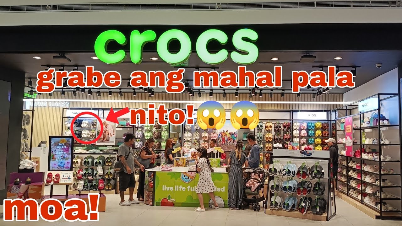 grabe ganito pala ka mahal, ang crocs na original sa (MALL OF ASIA ...