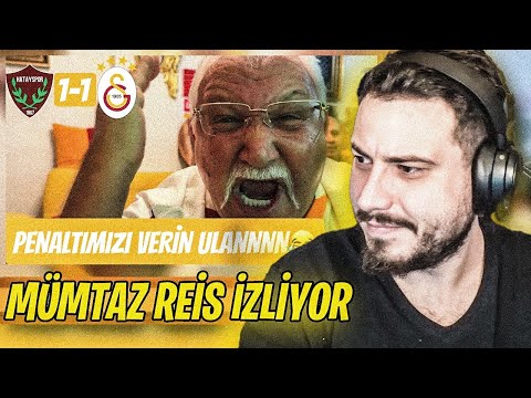 ATABERK DOĞAN MÜMTAZREİS KIPKIRMIZI OLDU! CENGİZHAN DAYAK YİYORDU HATAYSPOR 1-1 GALATASARAY İZLİYOR