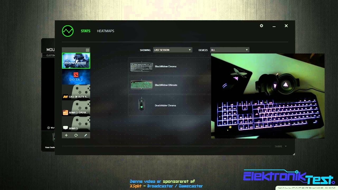 Gennemgang af Razer Synapse Software og RGB lys indstillinger ...