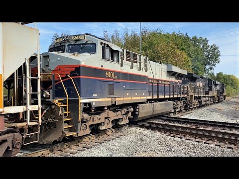 NS 64D Arrives in Selma, NC with the CofG Heritage Unit - YouTube