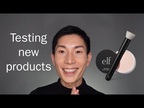 Testing Out ELF's Poreless Putty Primer and Rephr #17 Brush - YouTube