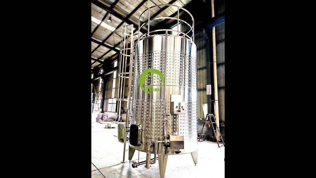 120HL Pump-over Wine Fermenter Tank - YouTube