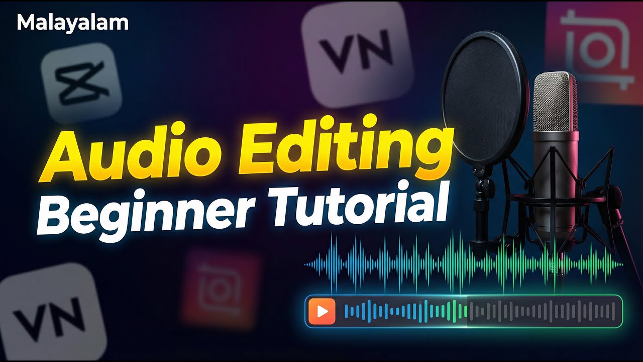 How to Edit Audio in Video Editing Malayalam | Beginner Friendly ...