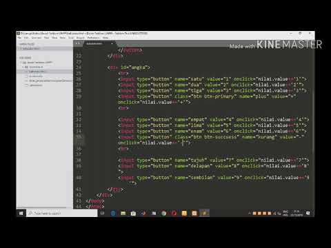 Tutorial membuat kalkulator menggunakan html(javascript) - YouTube