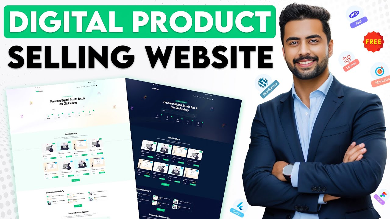 How to Create a Digital Products Selling Website in 2025 | Free Script ...