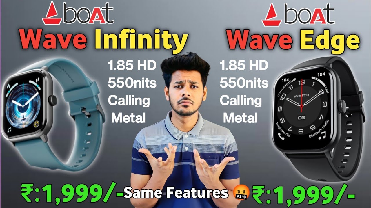 Boat Wave Infinity Vs Boat Wave Edge 🔥| 1.85 HD⚡| BT Calling⚡| Which ...