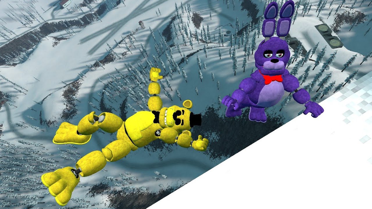 FNAF funny ragdolls and fails #6 |Bonnie| - YouTube