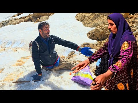 Into the Snowy Mountains ❄️🌿 | Gathering Wild Herbs & Family Moments by the River
