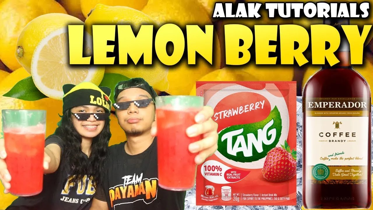 Emperador Coffee with Strawberry Tang Lemon Berry! Pinoy Cocktail ...