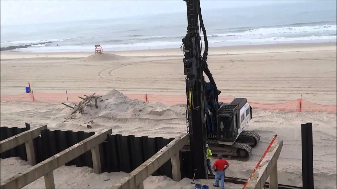 ABI Sheet Pile Drill Rig - YouTube
