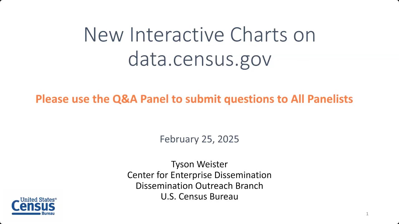 New Interactive Charts on data census gov - YouTube