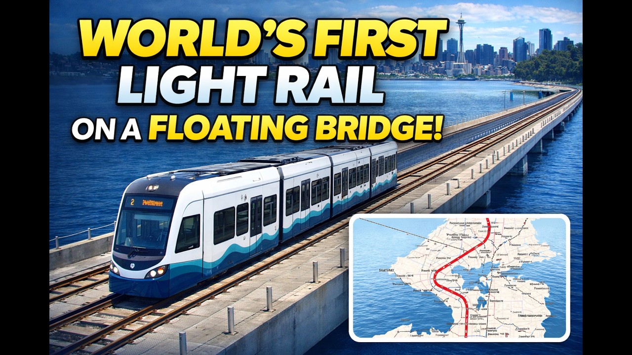 World’s First Light Rail on a Floating Bridge Opens in Seattle ...